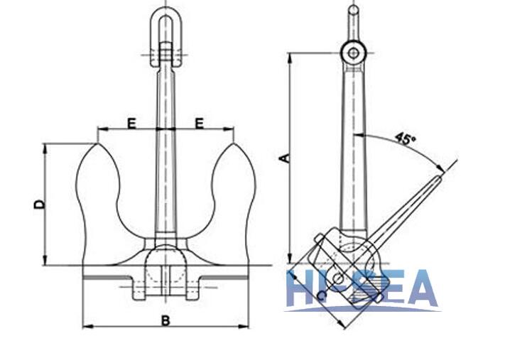 Baldt Stockless Anchor - Beldt Stockless Anchor - Hi-sea